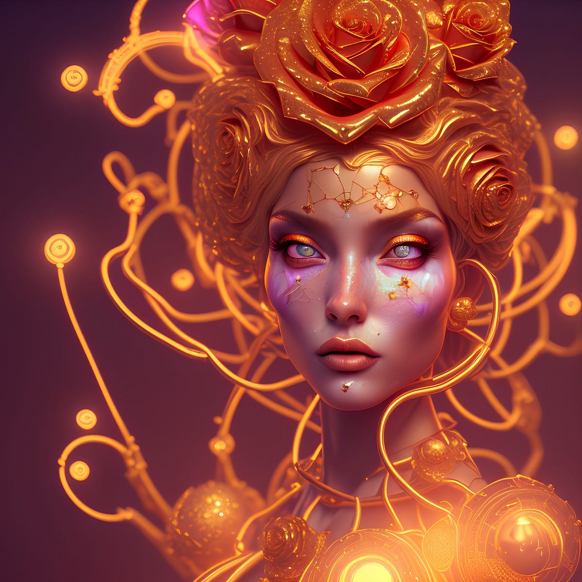 The Golden Hour by Ai NFT Collection | by Ai Actress Token | Medium