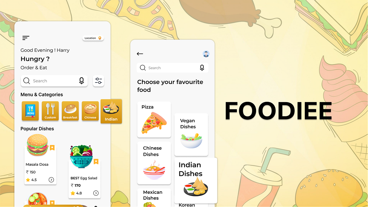 FOOD APP: UI UX CASE STUDY. App Name: FOODIEE | by UXplorer | Medium