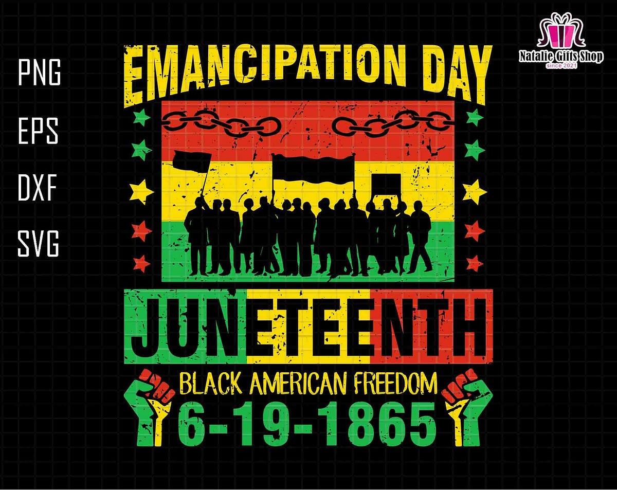 Juneteenth 1865 Svg, Emancipation Day Svg, Black American Freedom, African American Svg, Black ...