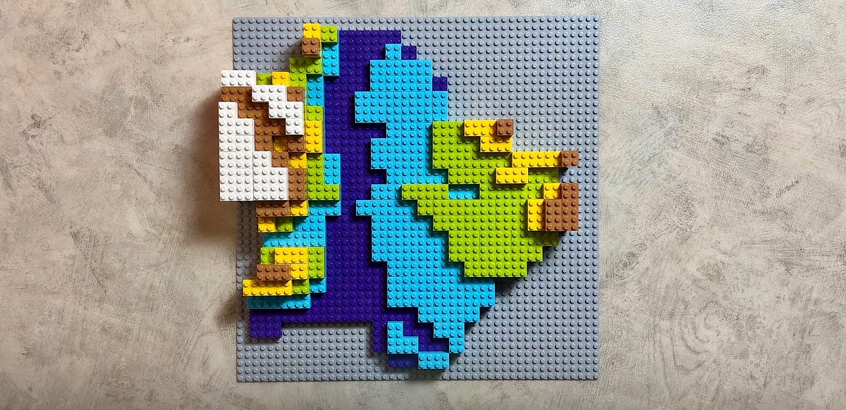 Rasterizing Vector Data In Python — A Lego Map By Milan Janosov Nov