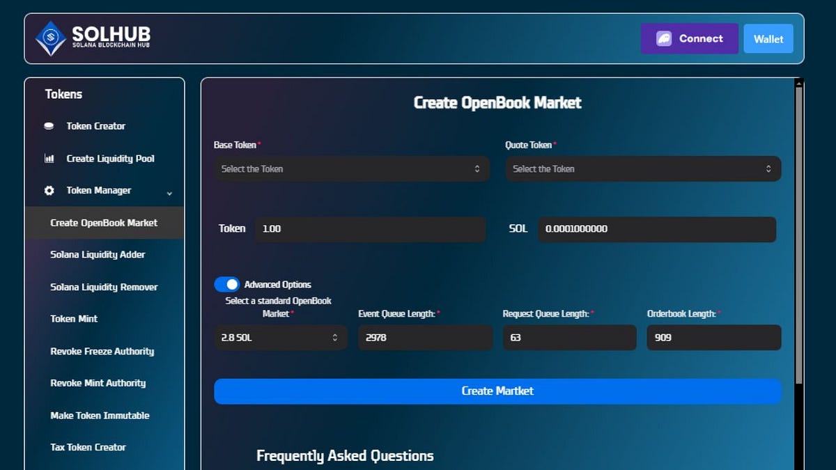 Steps to Create OpenBook Market on Solhub | by Ali Ahmed | Nov, 2024 | Medium