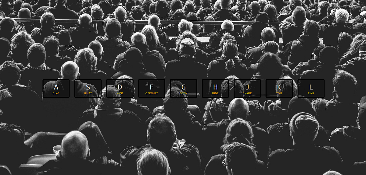 JavaScript 30 — Day 1. JavaScript Drum Kit | by Chloe Lo | chloelo925 | Medium