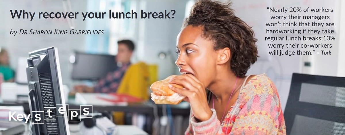Why recover your lunch break?. When noon rolls around, it is becoming ...