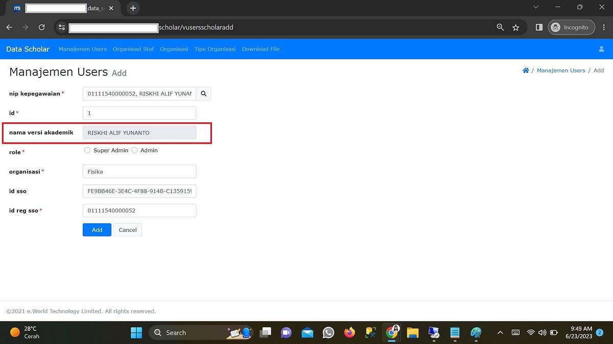 ReadOnly Field in Form. PHPMaker Tutorial Series | by Paramita ... ReadOnly Field in Form. PHPMaker Tutorial Series | by Paramita ...