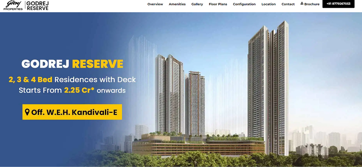 Godrej Reserve Kandivali East - Starting at INR 2.25 Cr | Medium