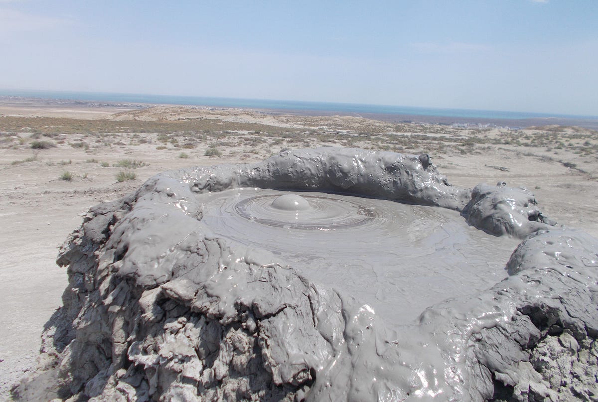The mud volcanoes of Azerbaijan. A short poem. | by Robert Grieve Black ...