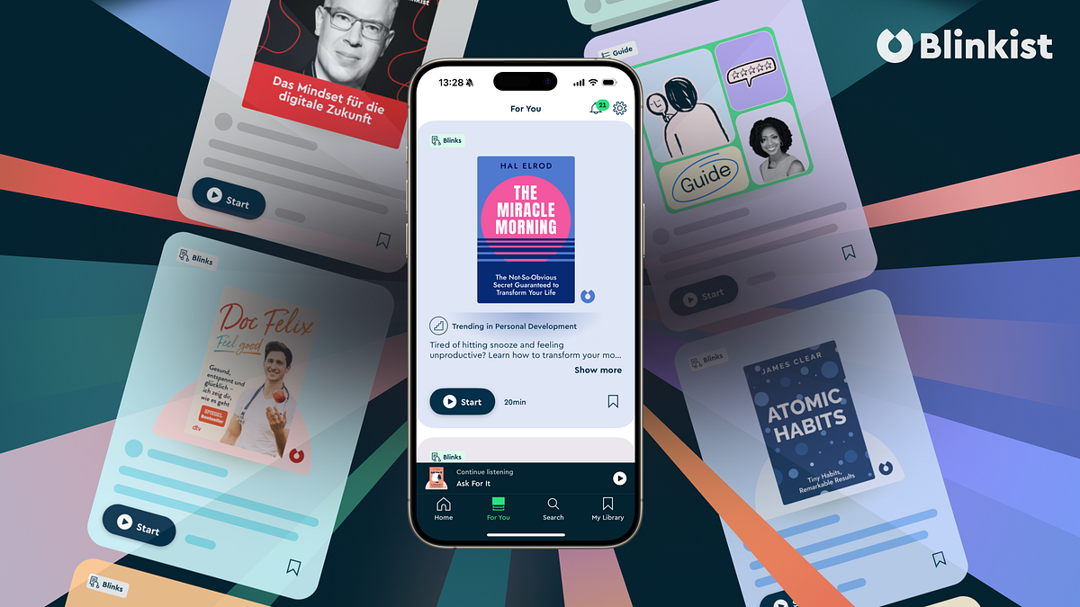 Introducing the Blinkist Feed. Meet our new discovery feed to help you ...