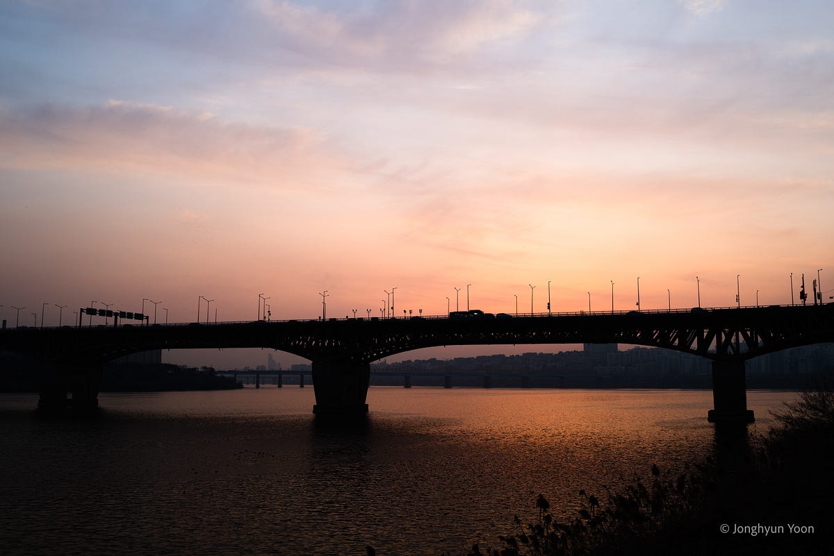 sunset walk - jonghyun yoon - Medium