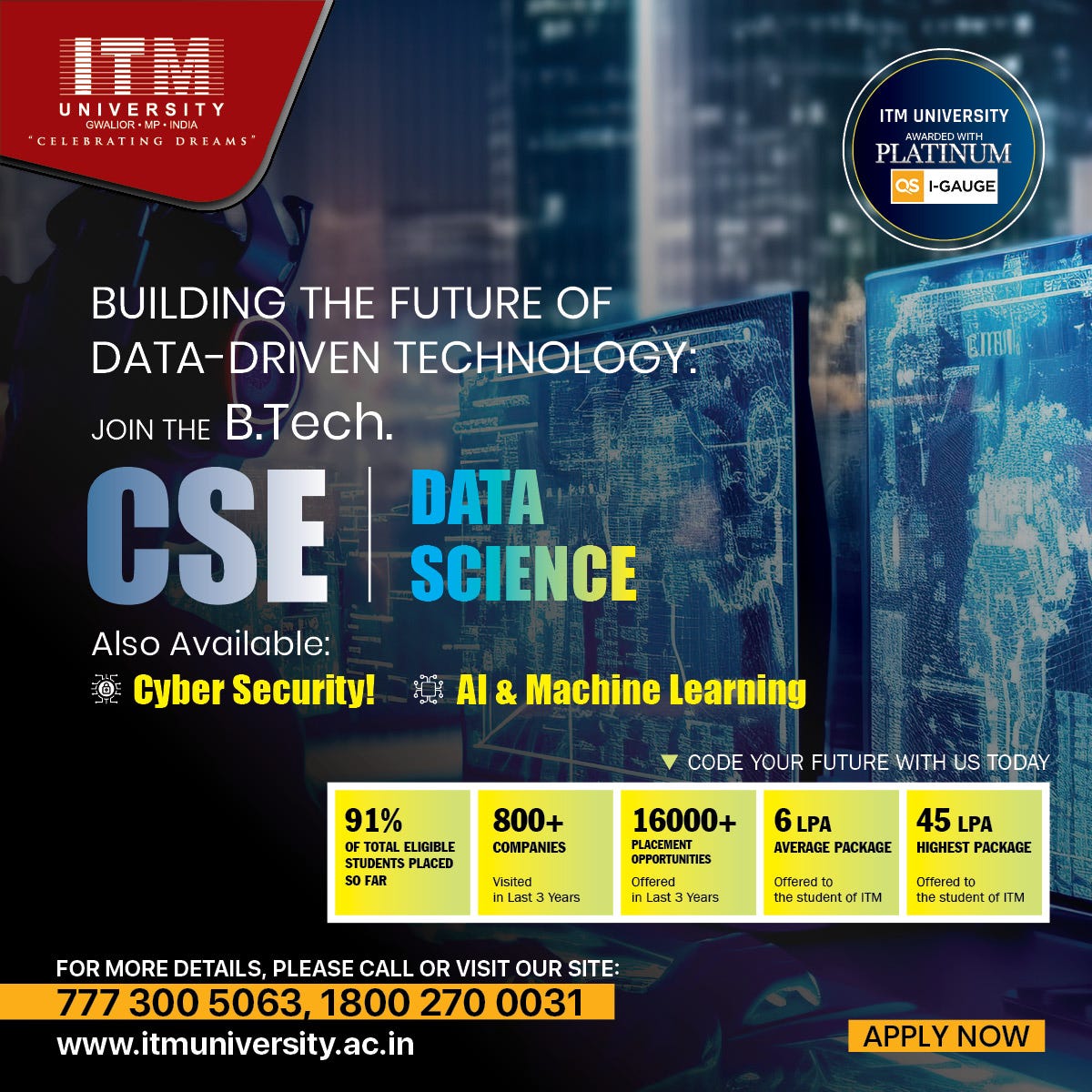 Unlocking the Future with ITM University Gwalior’s B.Tech in CSE|Data Science | by Devesh Sharma ...