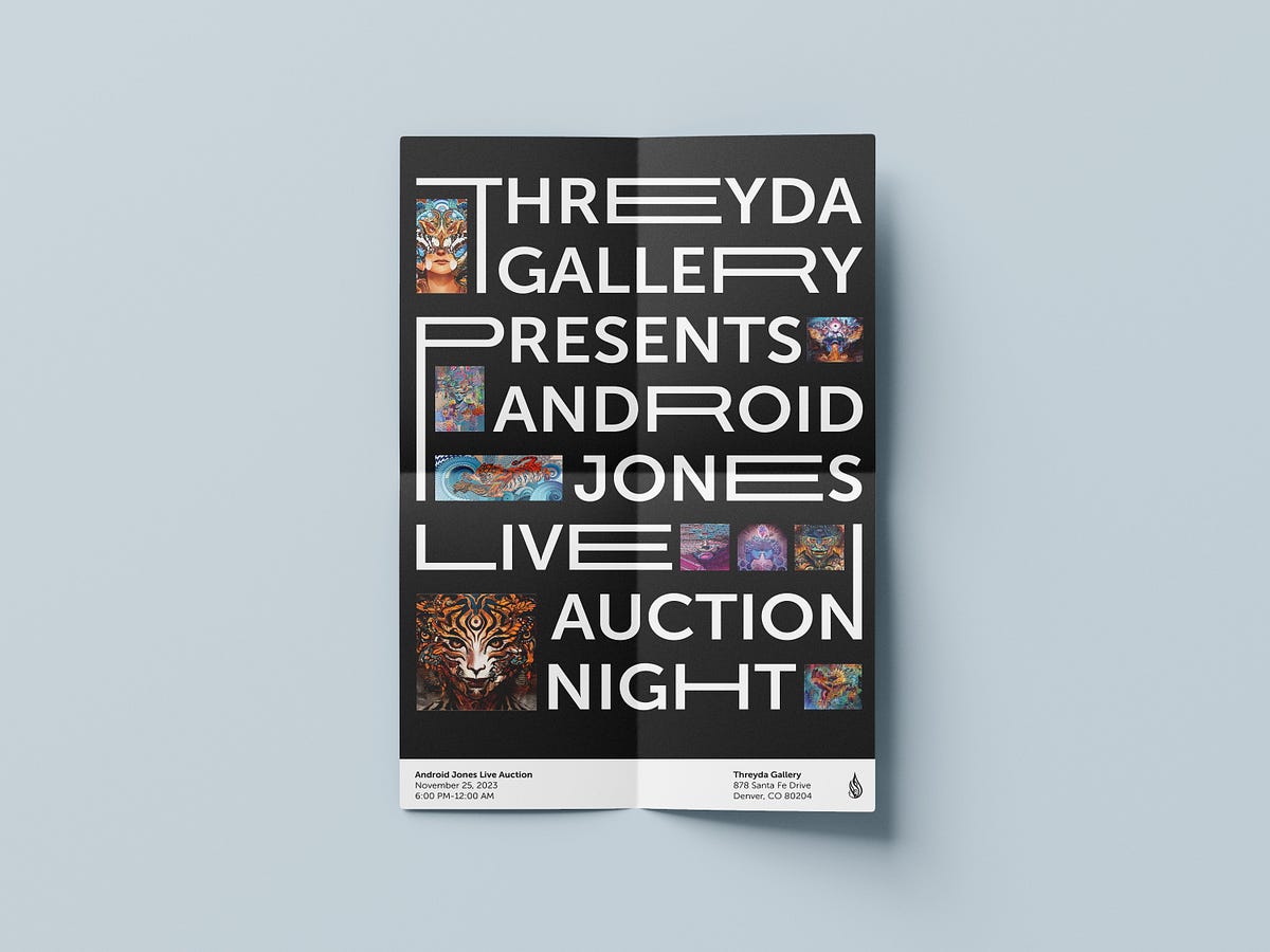 Designing for an Art Auction. For the design fundamentals class in my ...