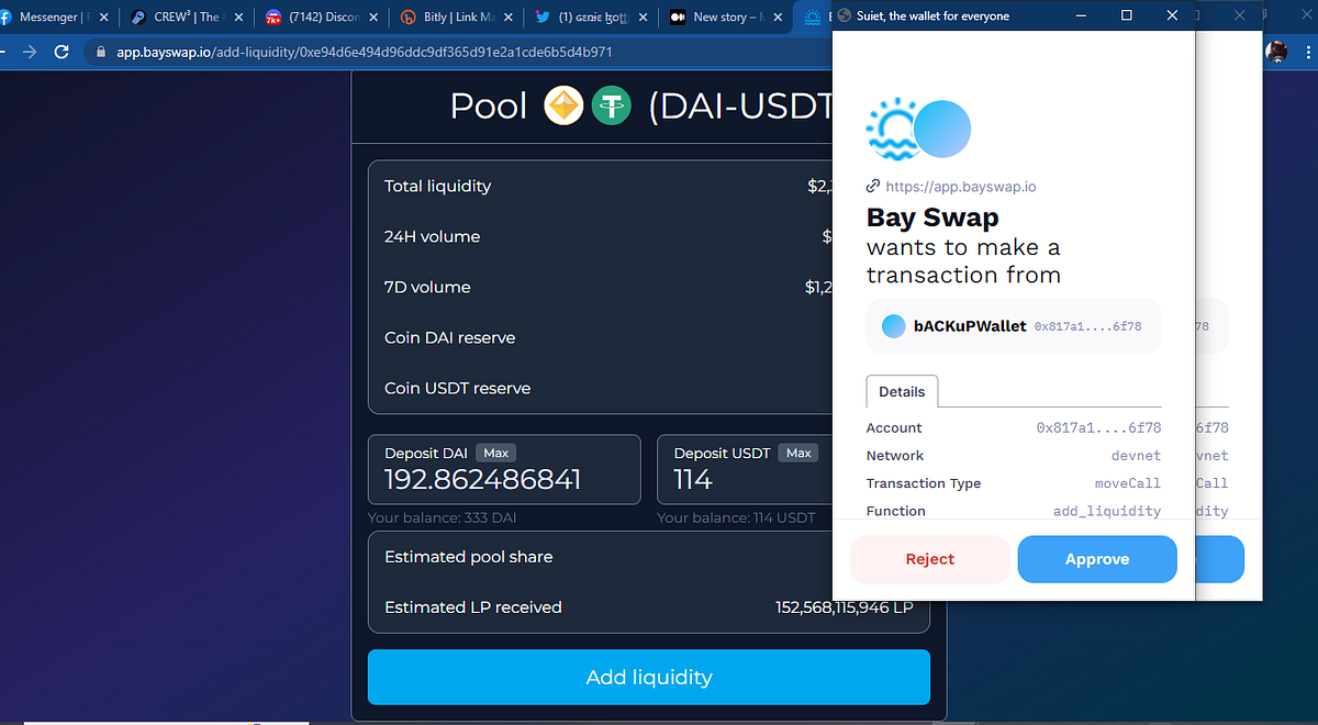 BaySwap is the ultra-fast and low fees DEX on SUI Blockchain. Join Discord & claim OG to get a ...