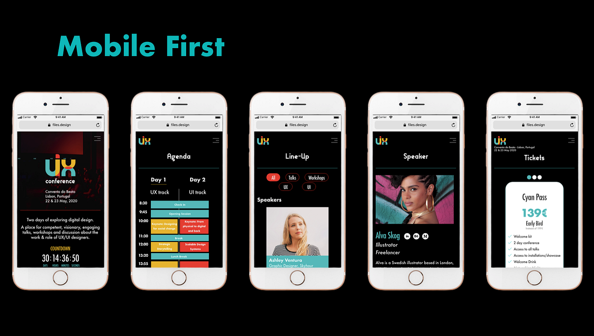 UX/UI Conference Microsite — Case Study | by Ana Marques | Medium