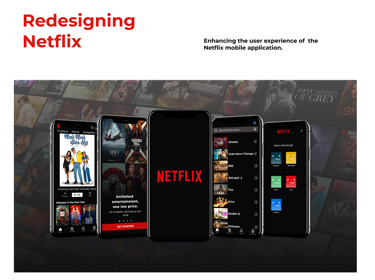 REDESIGN APP. UX / UI CASE STUDY- NETFLIX APPLICATION… | by ABIOLA ...