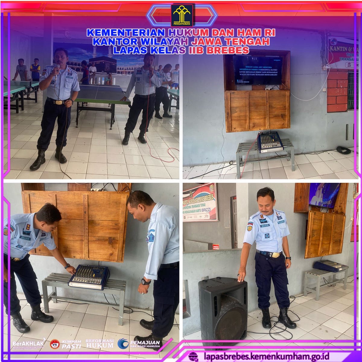 Kalapas Cek TV dan Sound System Sebagai Sarana Rekreasi Warga Binaan ...