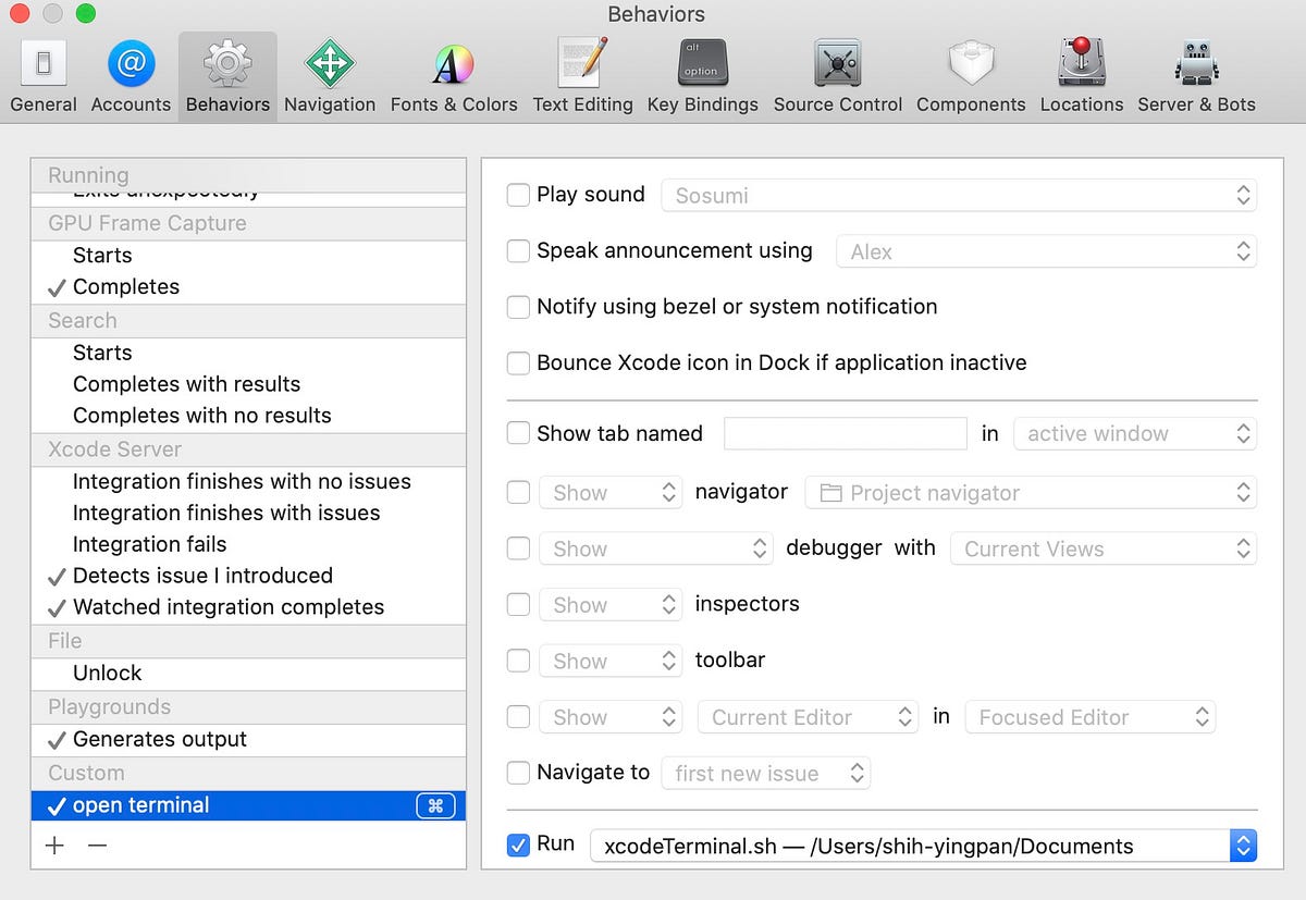 從 Xcode 切換到 Terminal 專案資料夾的兩種方法. 開發 iOS App 時，我們偶爾要切換到只有文字的 Terminal… | by 彼得潘的 iOS App ...