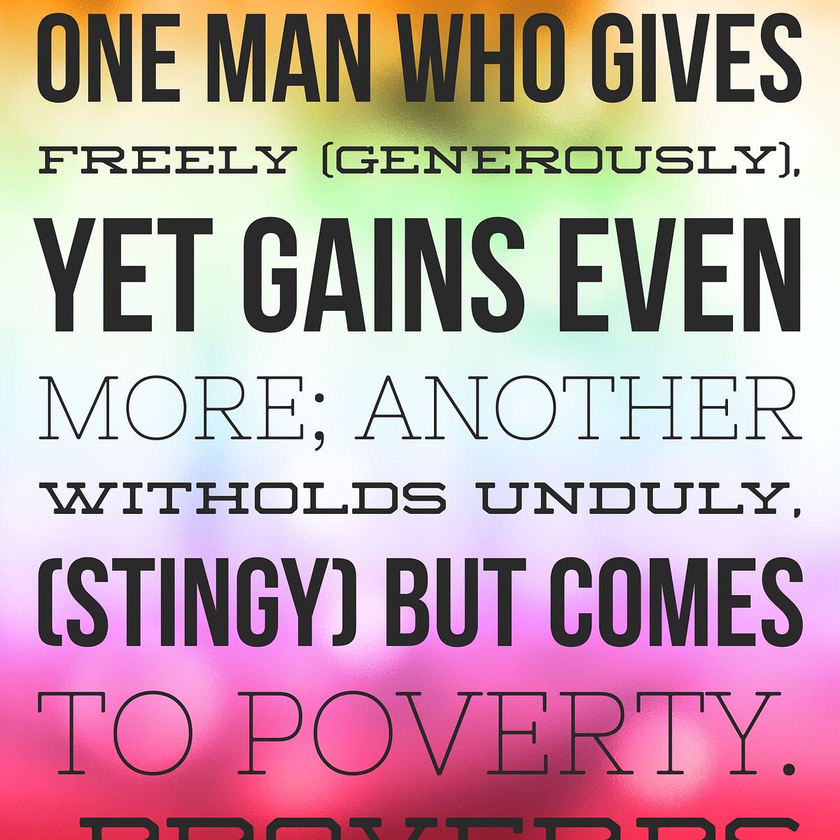Generous or Stingy?. Get access to more clarity and success. | by ...