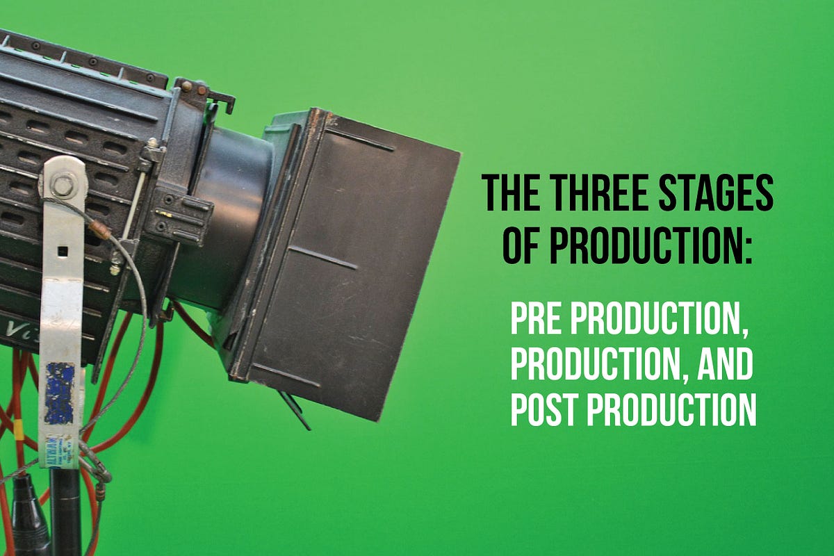 WHAT ARE THE THREE STAGES OF VIDEO PRODUCTION? | by CATMEDIA | Medium