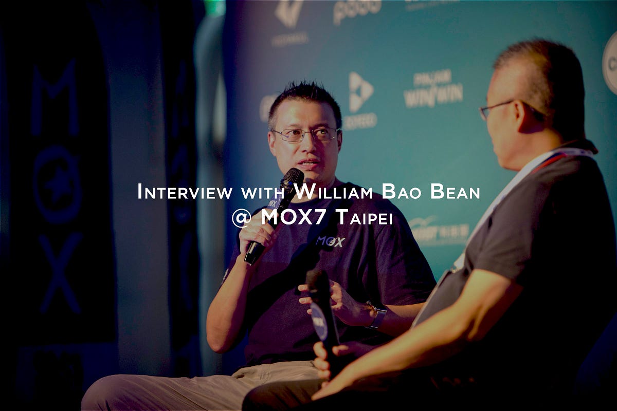Interview with William Bao Bean @ MOX7 Taipei | by TTA | Taiwan Tech ...