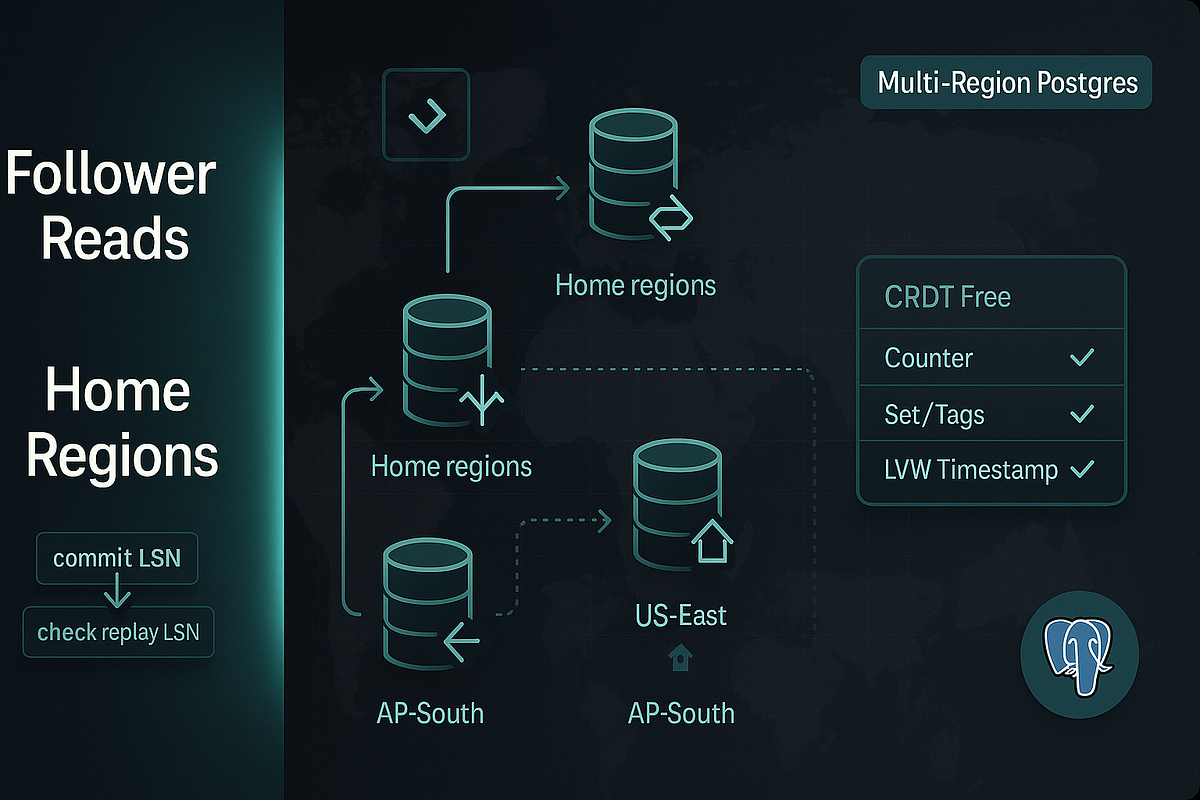 Multi-Region Postgres — From Replicas to Conflict-Free | by Modexa | Medium