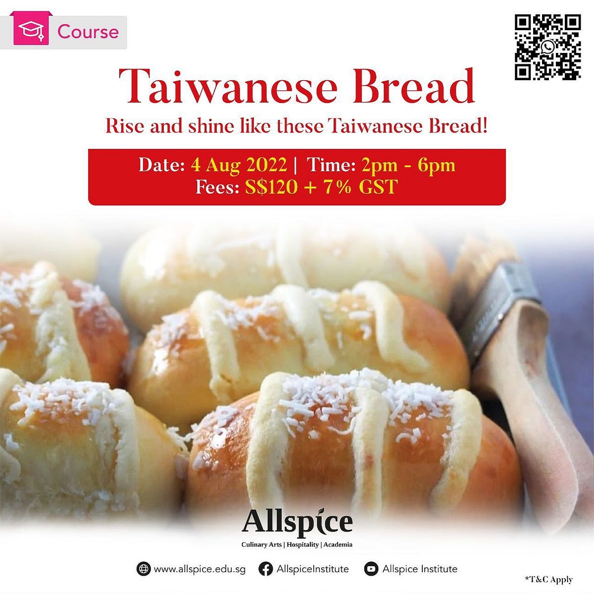 Taiwanese Bread | Allspice Institute for cooking and Baking courses ...