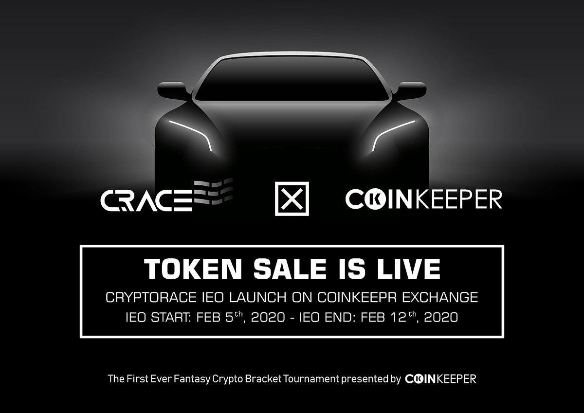 [Crypto Race — Token Sale Is Live] | by COINKEEPER WORLD | Medium