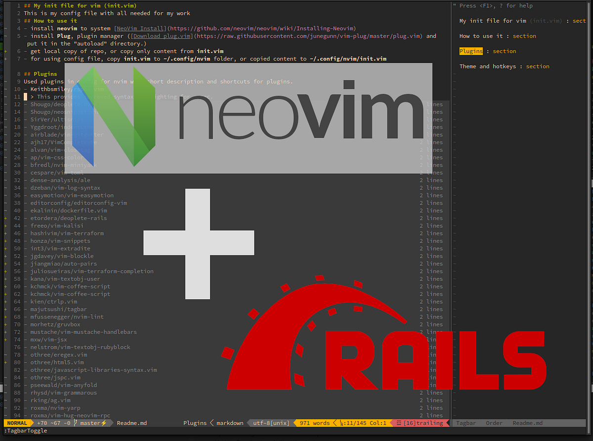 NeoVim as editor for Ruby on Rails | by A Boyarinov | Medium