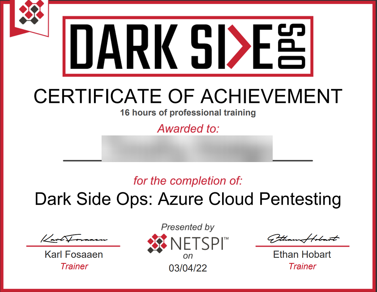 Dark Side Ops: Azure Pentesting. TLDR; | by digitalohm | Medium