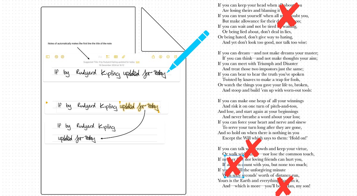 How Good is Apple Notes Handwriting? | by Will J Murphy | Mac O’Clock ...
