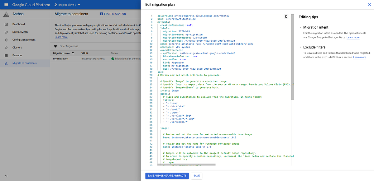 Exploring the concept of Migration to Container — Anthos Migrate — GCP ...