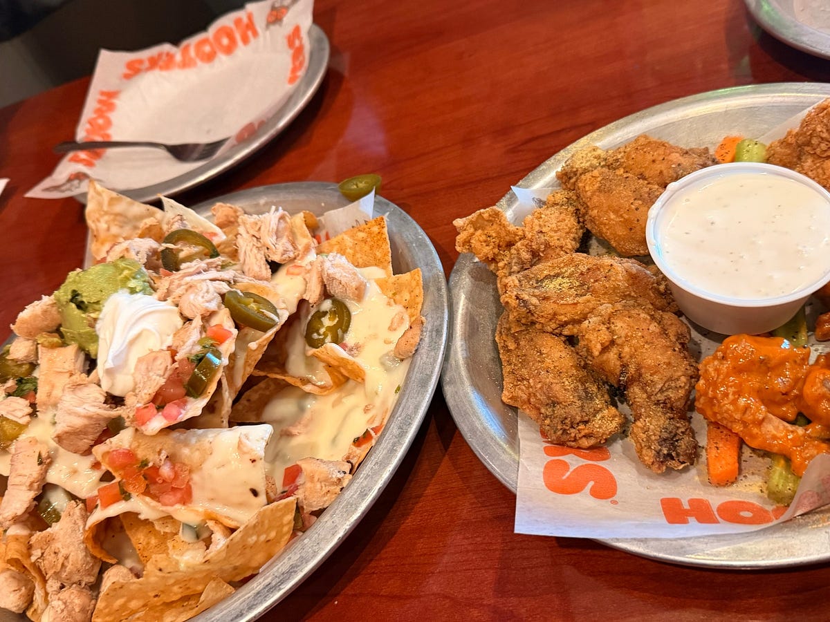 Eating at Hooters. The servers with bold uniforms | by Dr. Seema Patel ...