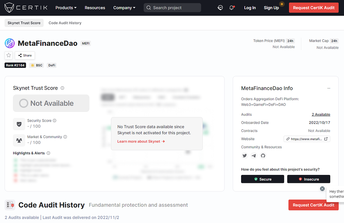 CertiK Completes Contract Security Audit of Decentralized Aggregation ...