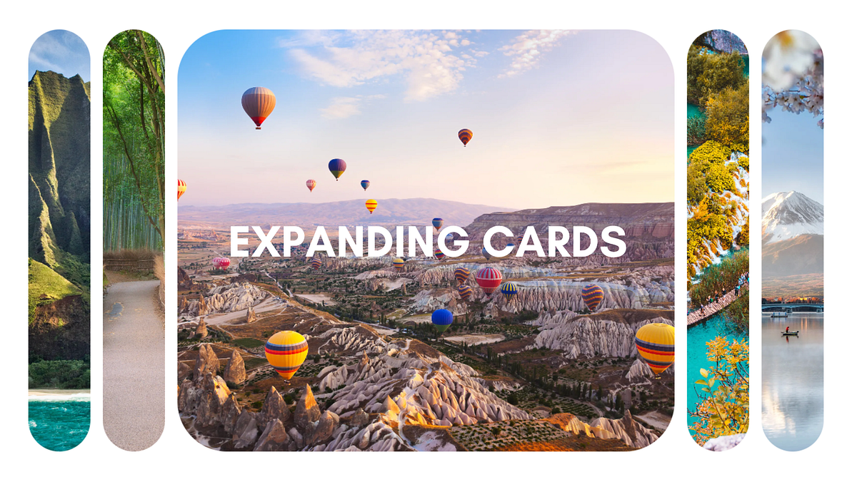 Expanding cards with CSS. I saw a brilliant course by Florin Pop… | by ...