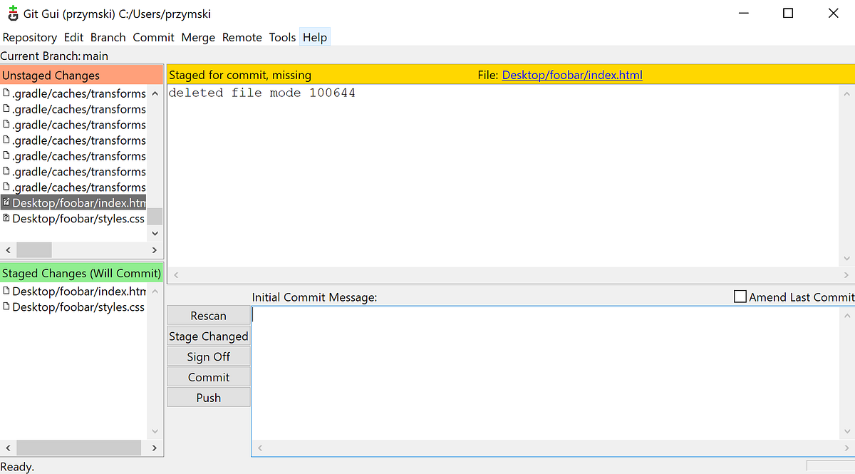 Git Basics and a Workaround using Git GUI | by Piotr Rzymski | Medium