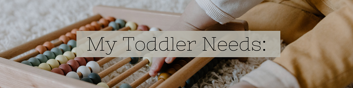 My Toddler Needs: Respect. | My Toddler Needs:____