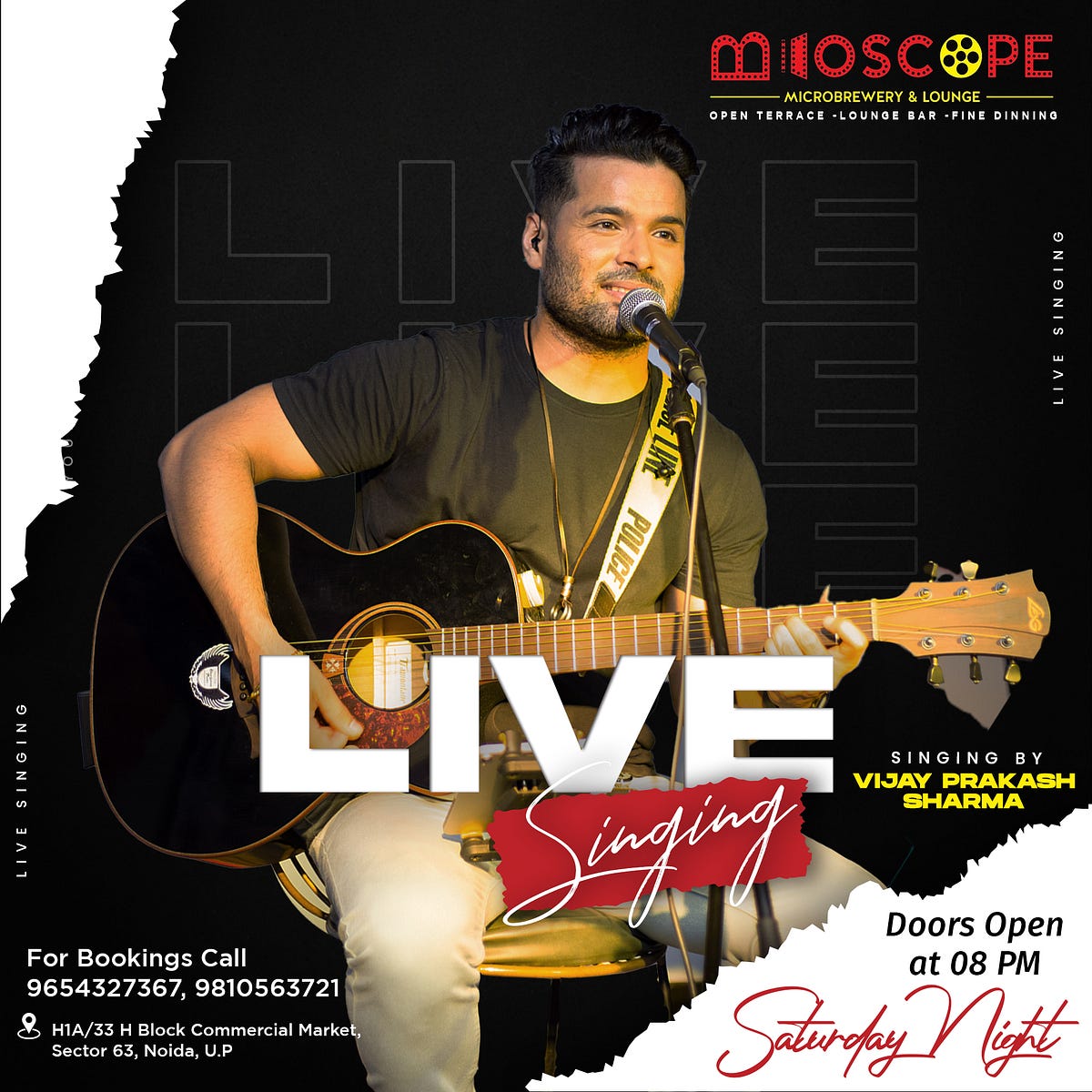 Live Singing Restaurants in Noida - Bioscope Resto Bar - Medium