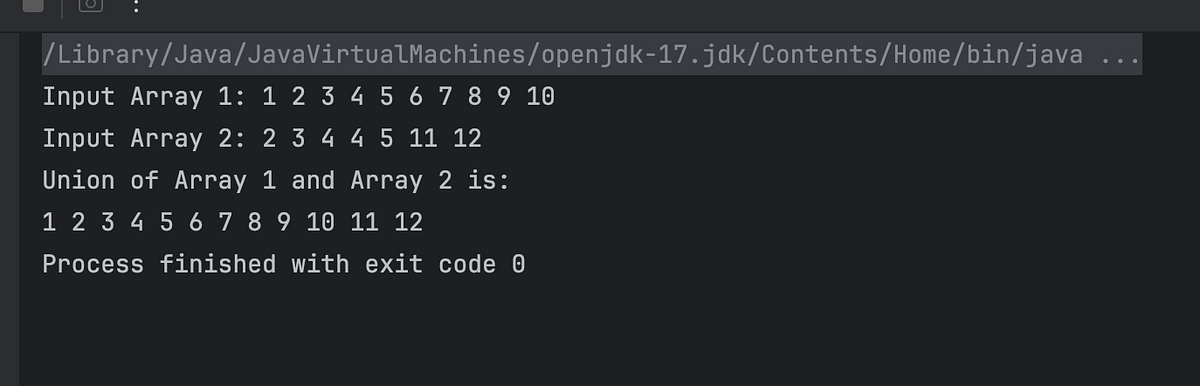 Java-DSA-Arrays Union. Problem : | by Prakash Karuppusamy | Medium