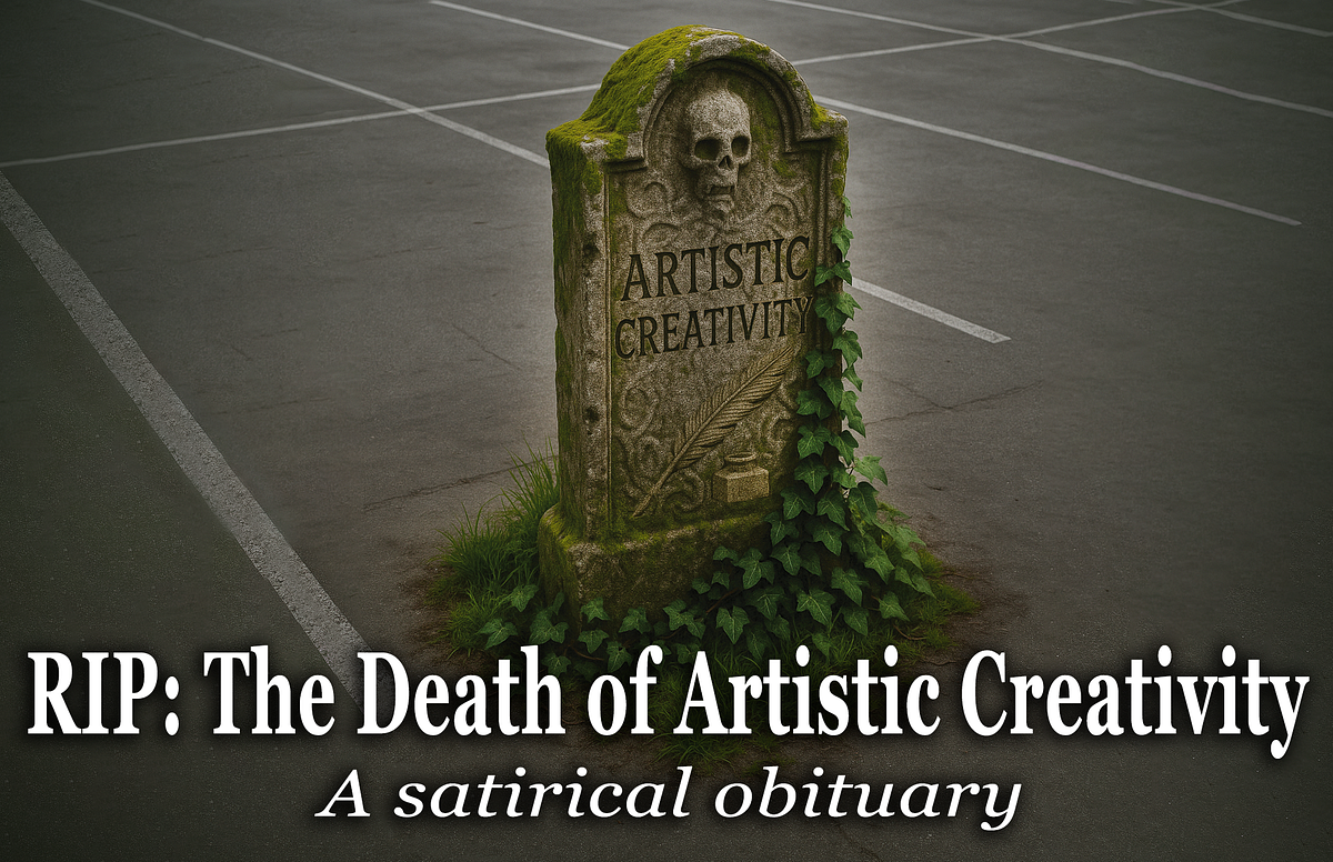 RIP: The Death of Artistic Creativity — A satirical obituary | by Erin ...