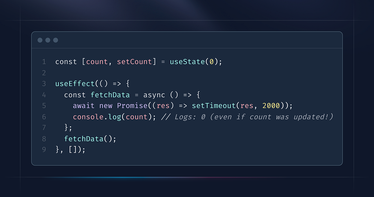 ⚠️ Beware of Stale State in React Async Calls | by Indrasisdatta | Medium
