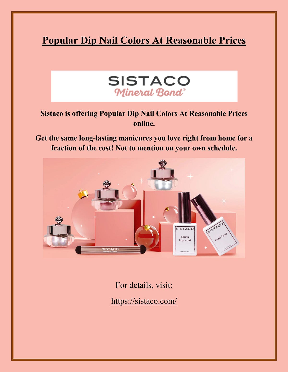 Popular Dip Nail Colors At Reasonable Prices - sistaco Nail kits - Medium