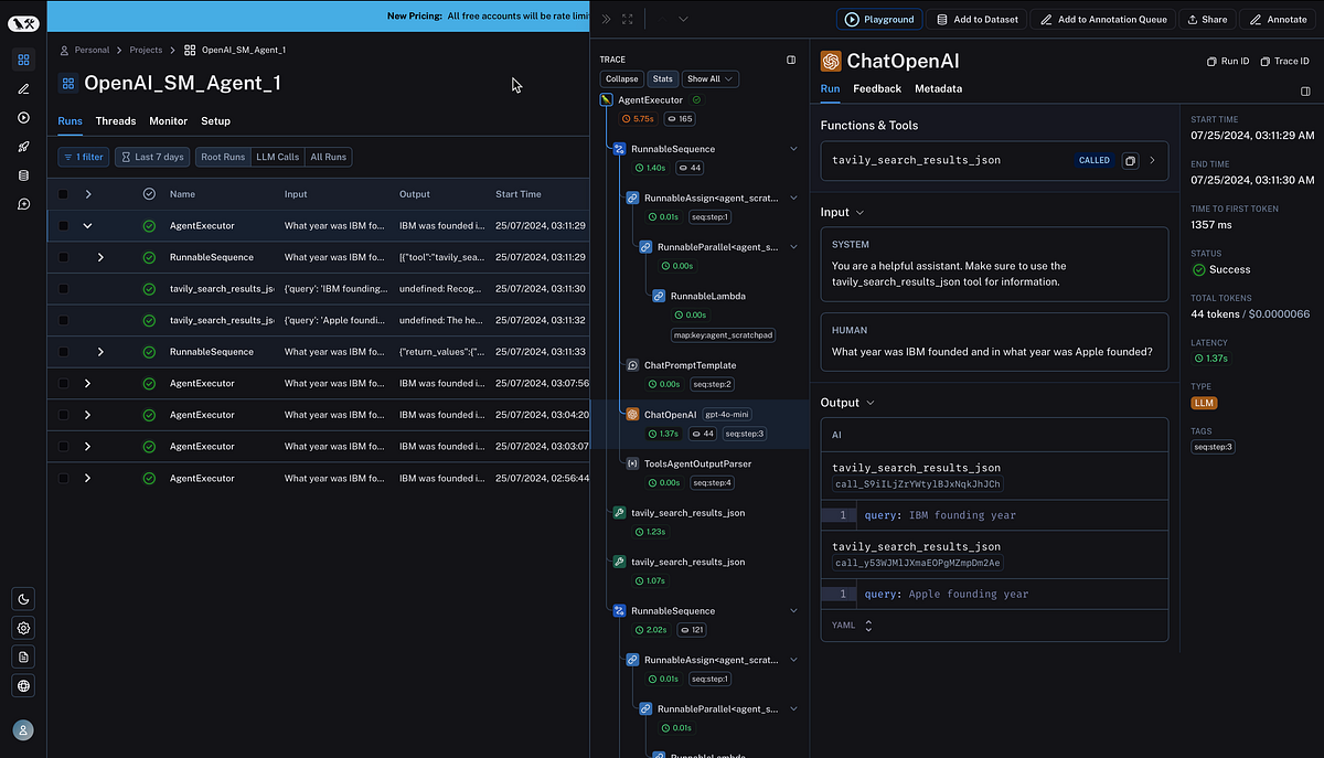 LangChain Search AI Agent Using GPT-4o-mini | by Cobus Greyling | Medium