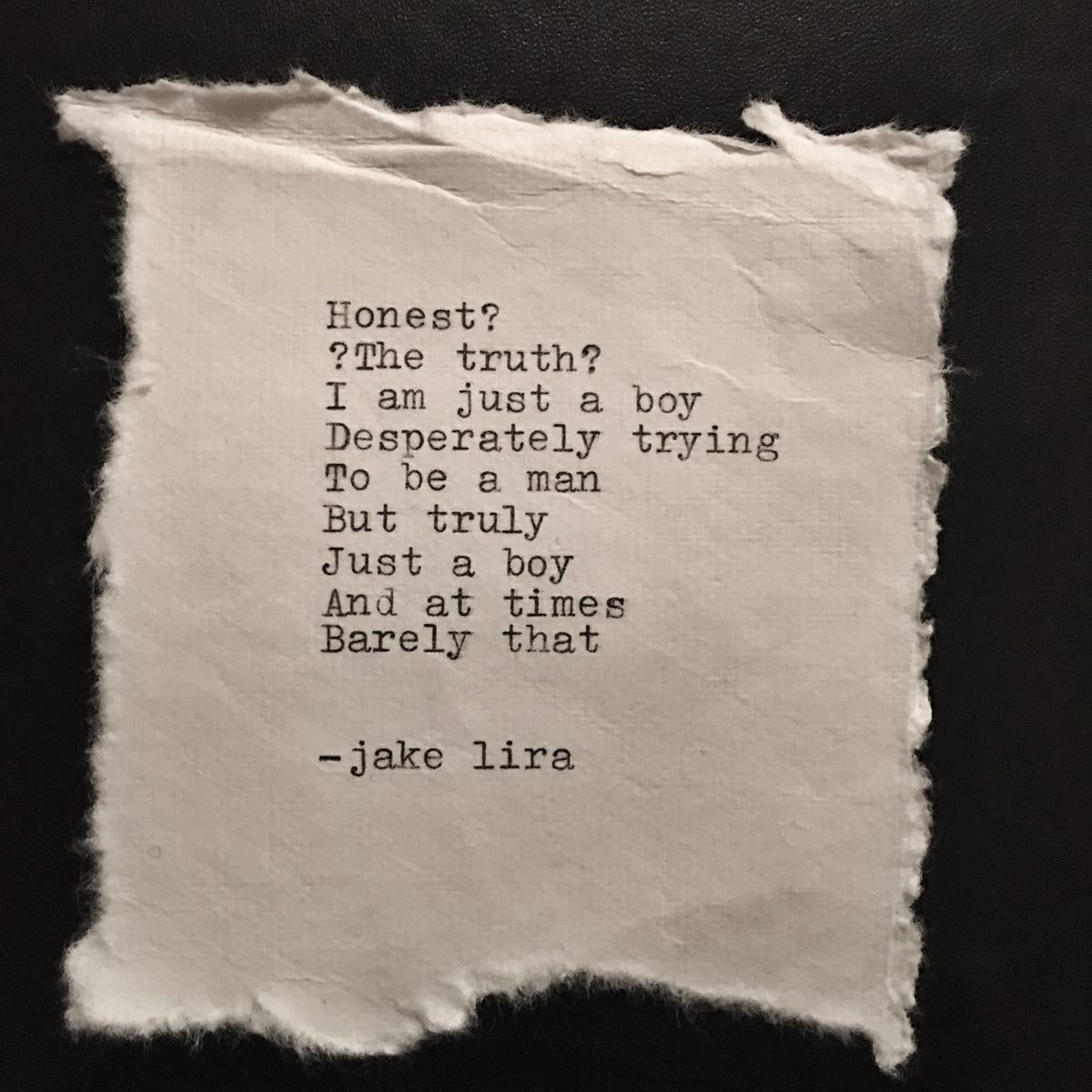 Just A Boy. Honest The truth? I am just a boy… | by Jake | the Cafe