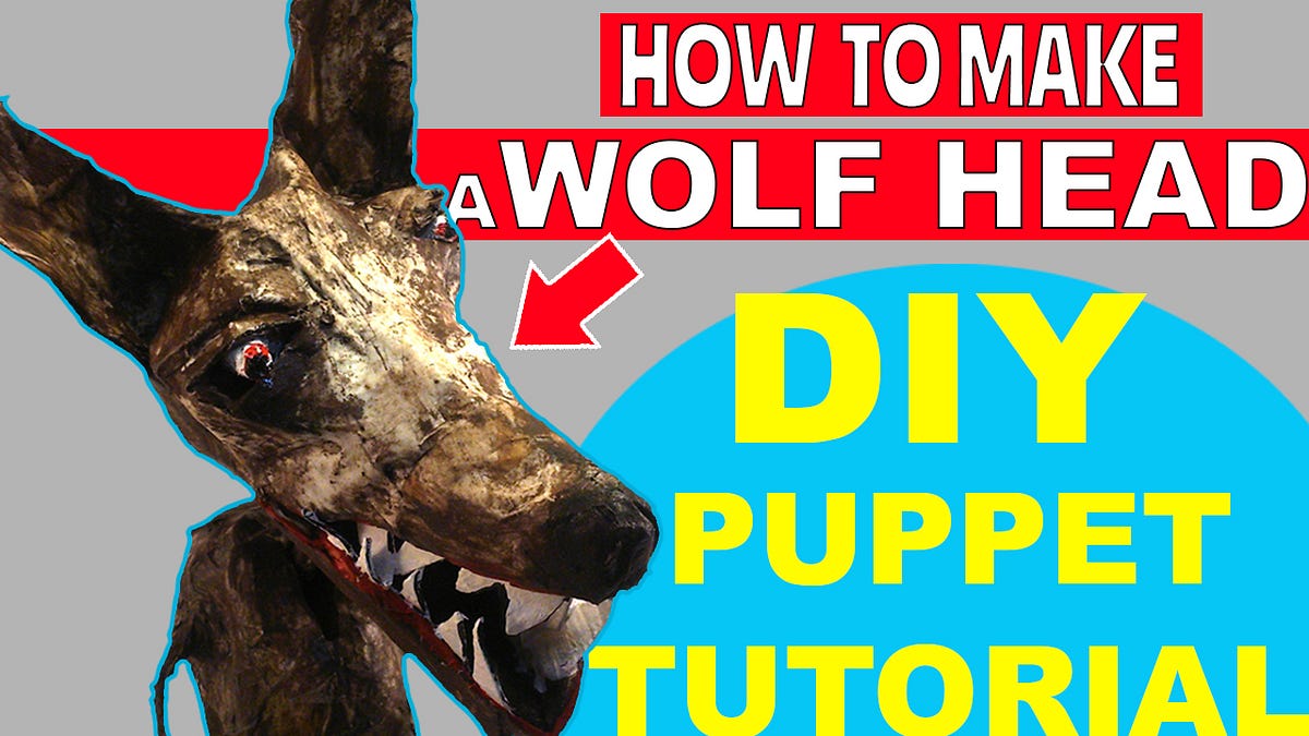 This video is about creating wolf head puppet . I will show you the ...