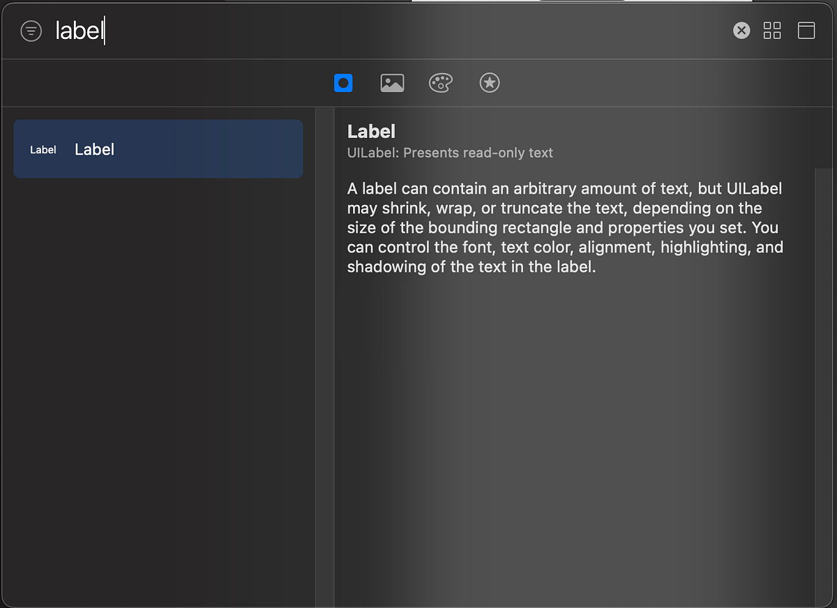 [文組班_作業 2–2]研究顯示文字的 UILabel. 新增 UILabel 的元件 | by Chen_WeiTso | 彼得潘的 Swift iOS / Flutter App 開發教室 ...