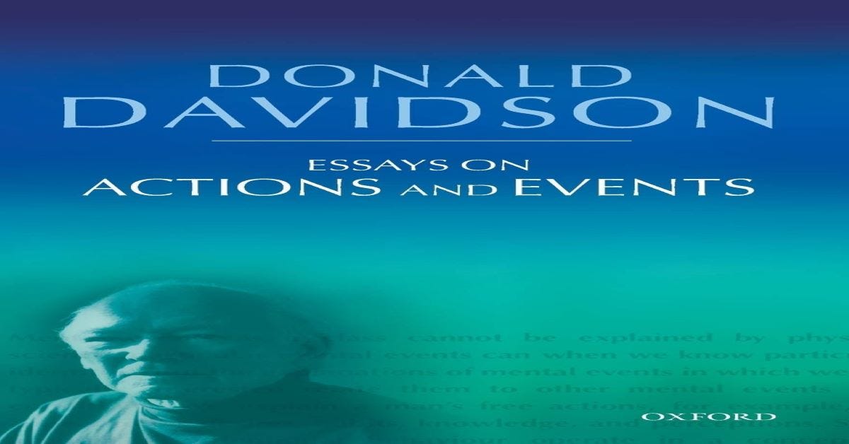 Donald Davidson on Events. The underdetermination of theory by… | by ...
