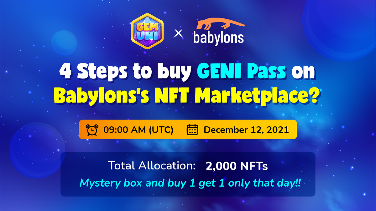4 Steps to buy GENI Pass NFT on Babylons | Medium