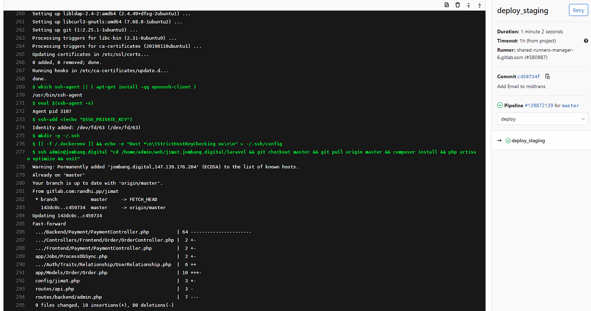 Membuat Laravel Autodeploy ke VPS/ECS dengan Gitlab CI/CD | by Randhi | Medium