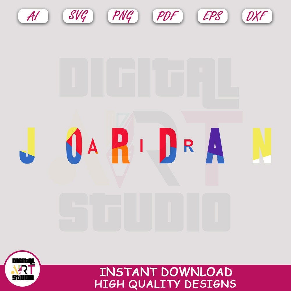 Jordan Air Logo Svg, Jordan Air Logo Cut File For Cricut, Digital Image ...