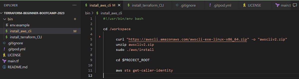 Seamless AWS CLI Installation for Your Gitpod Workspace | by Victoria ...