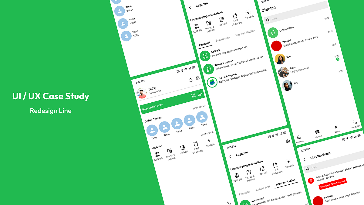 Case Study : Redesign LINE. Disclaimer : Bahwa study case ini juga ...