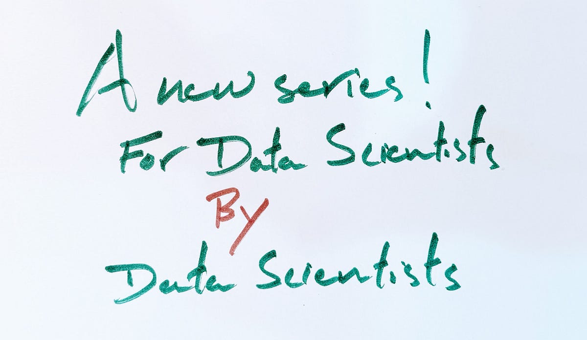 A new series — for data scientists by data scientists | by dj patil ...